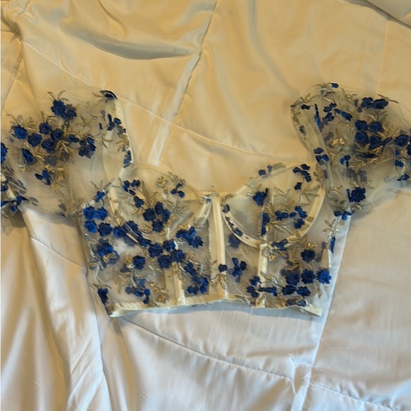Tops | Lace Flower Corset | Poshmark